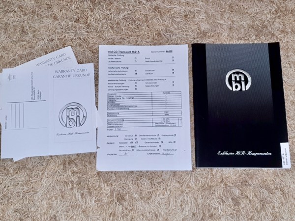 MBL 1621A highend audio CD-Transport MBL 1621A highend audio CD-Transport