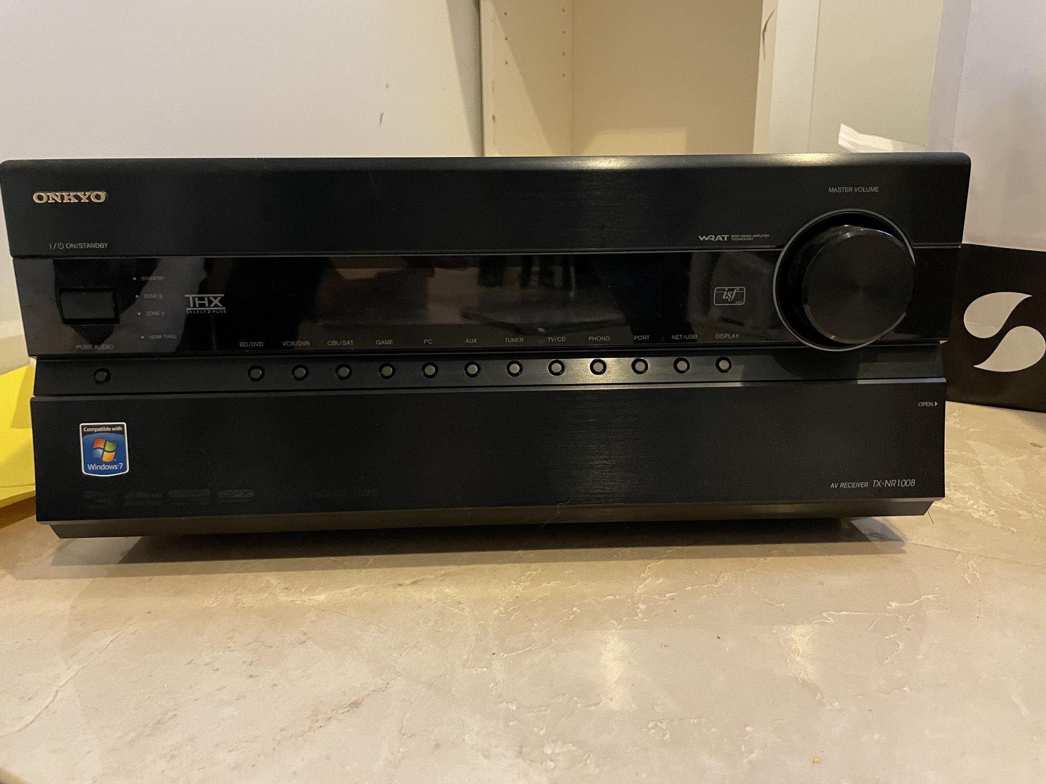 Onkyo TX-NR1008 Onkyo TX-NR1008 9.2-Channel Home Theater Receiver - only till 8.12. then we move ...