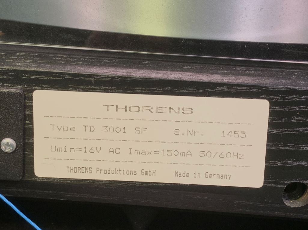 Thorens TD 3001 TP-90 Tonarm TPN 2000 Clearlight Ortofon Rondo MC ...